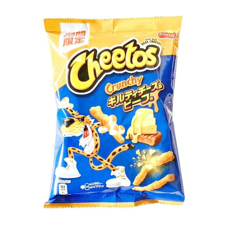 Lotte Cheetos Crunchy Spicy Cheese & Beef Flavor Corn Sticks - 65g ...