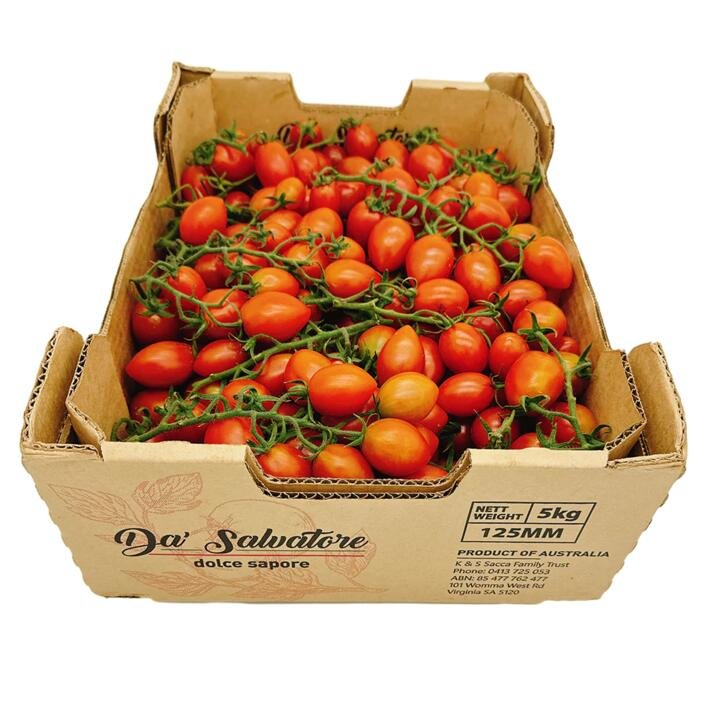 Box of Grape Tomatoes on the Vine - 5kg - Gourmet Grocer