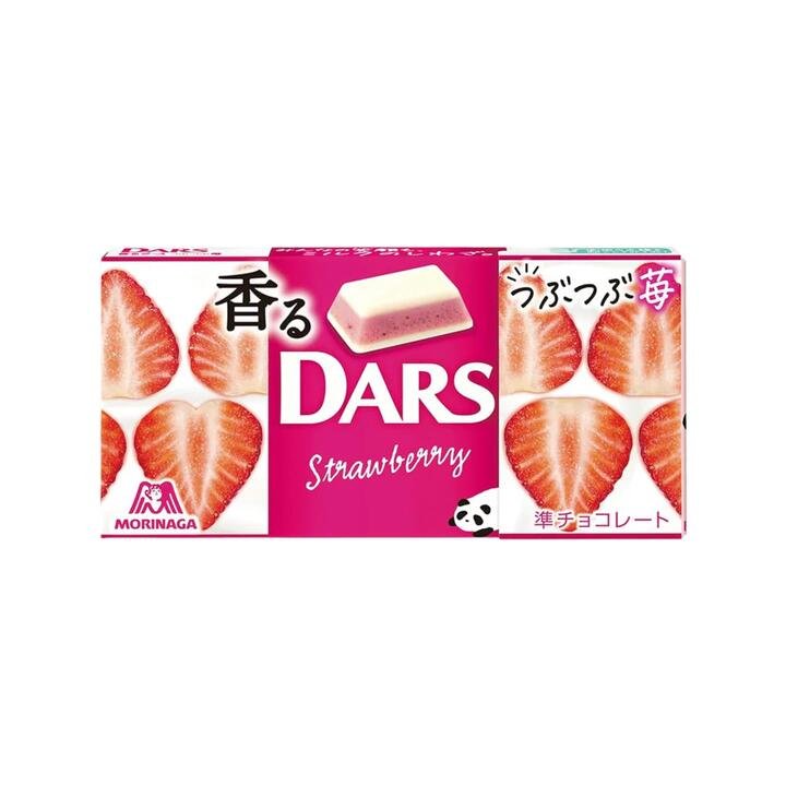 Morinaga DARS Strawberry Chocolate – 12 Pieces, 46g - Bite-Size ...